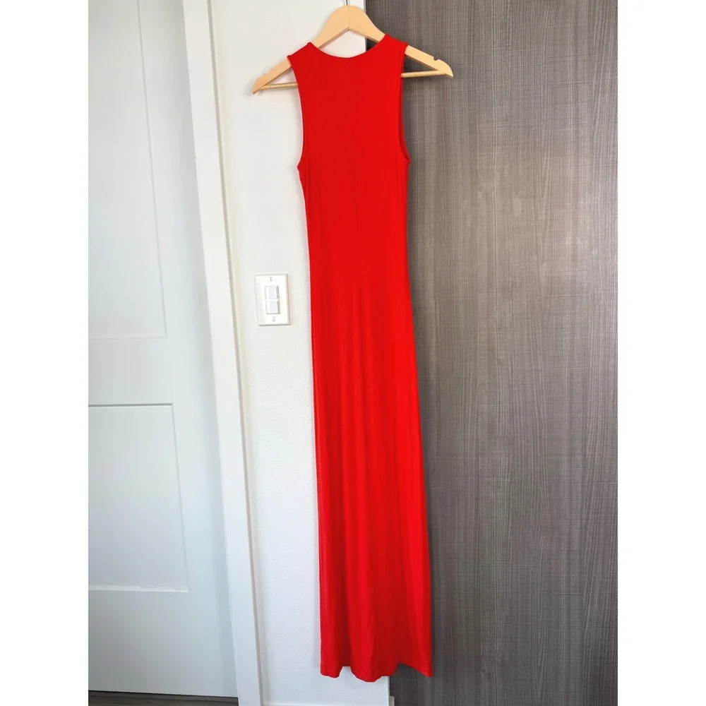 SKIMS | Dresses | Skims Orange Fire Soft Lounge Ribbed Stretch Modal ...